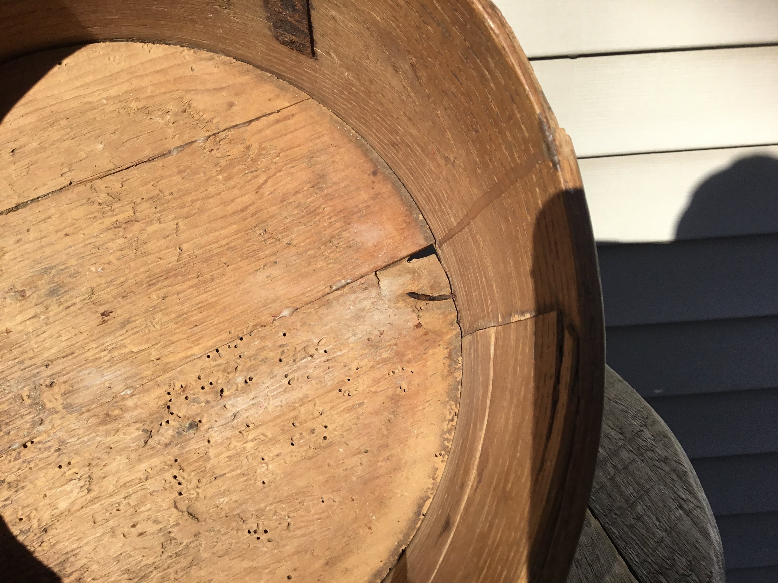 Large Antique Prim Wooden Grain Measure 11.75 D - Etsy