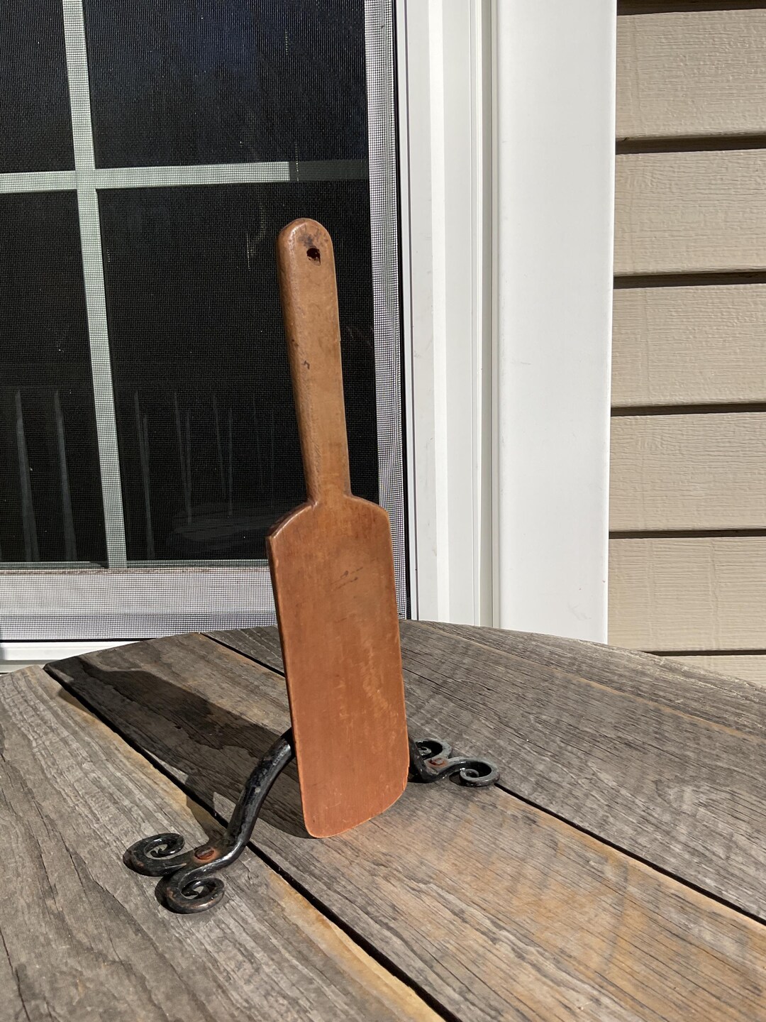 Antique Primitive Wooden Spatula Butter Paddle Treenware Farmhouse ...