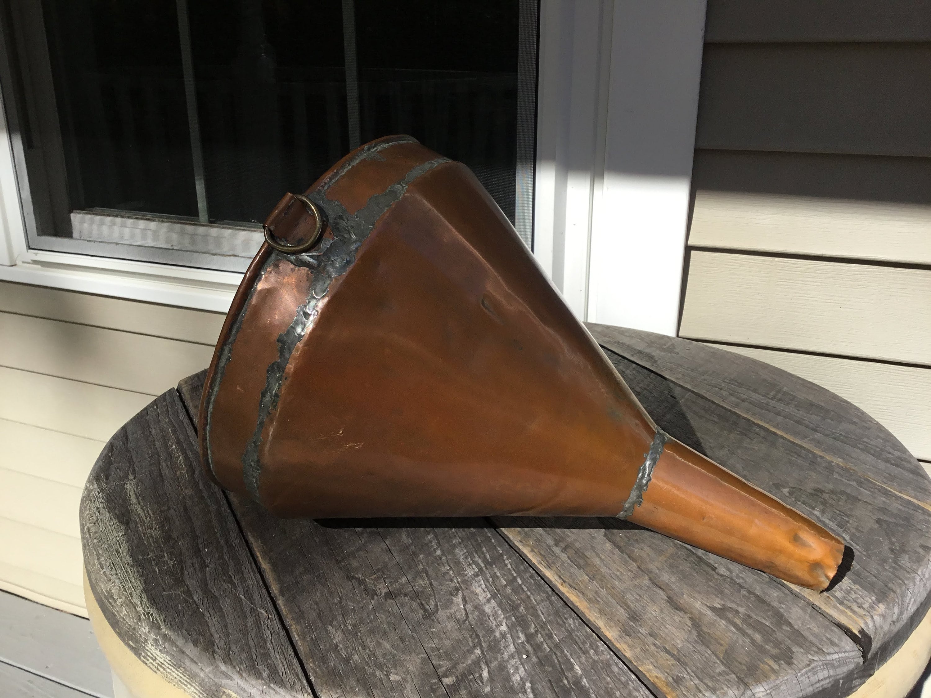 Large Antique Solid Copper Funnel Soldered Seams Moonshine - Etsy