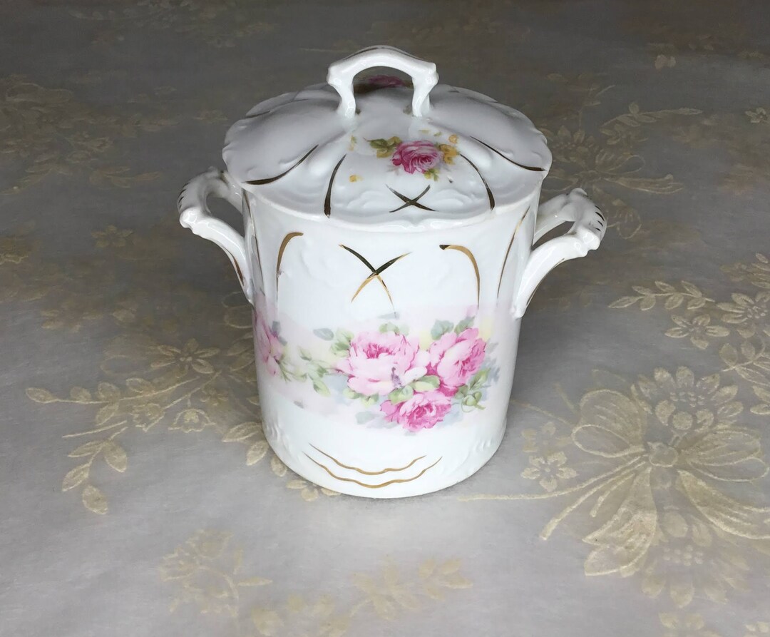 Vintage Porcelain Condensed Milk Container Holder & Lid - Etsy