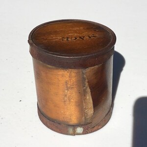 Antique Wood Round Spice Box MACE Container Bentwood Farmhouse Kitchen ...