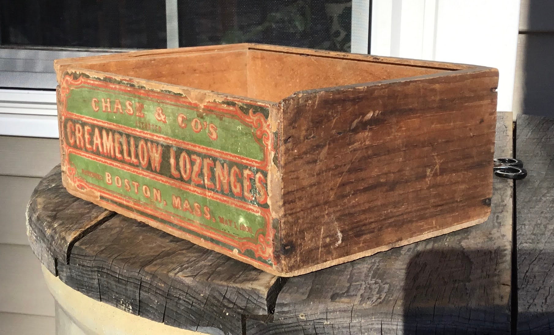 RARE Antique Chase & Co Creamellow Lozenges Wood Box Paper - Etsy