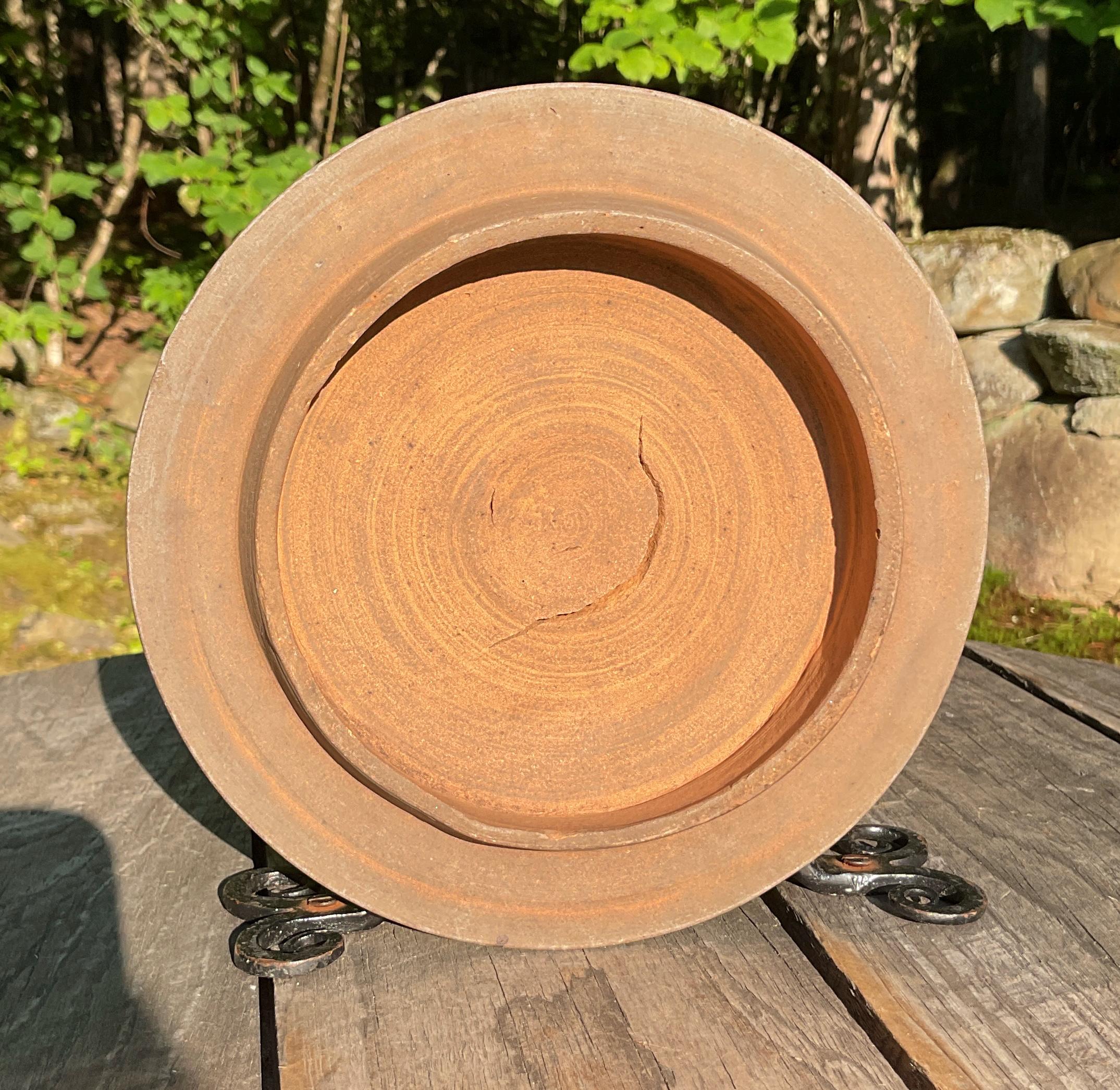 Antique Prim Stoneware Dome Top Crock Replacement Lid ONLY 7.25" D ...