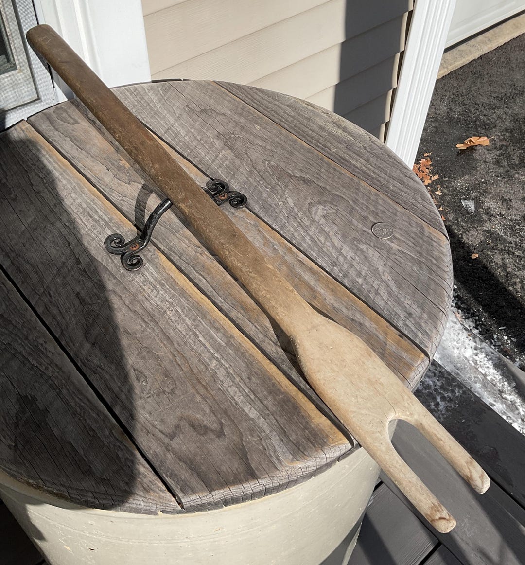 Antique Long Wooden Laundry Fork Stirring Stick 28" L Prim Country ...