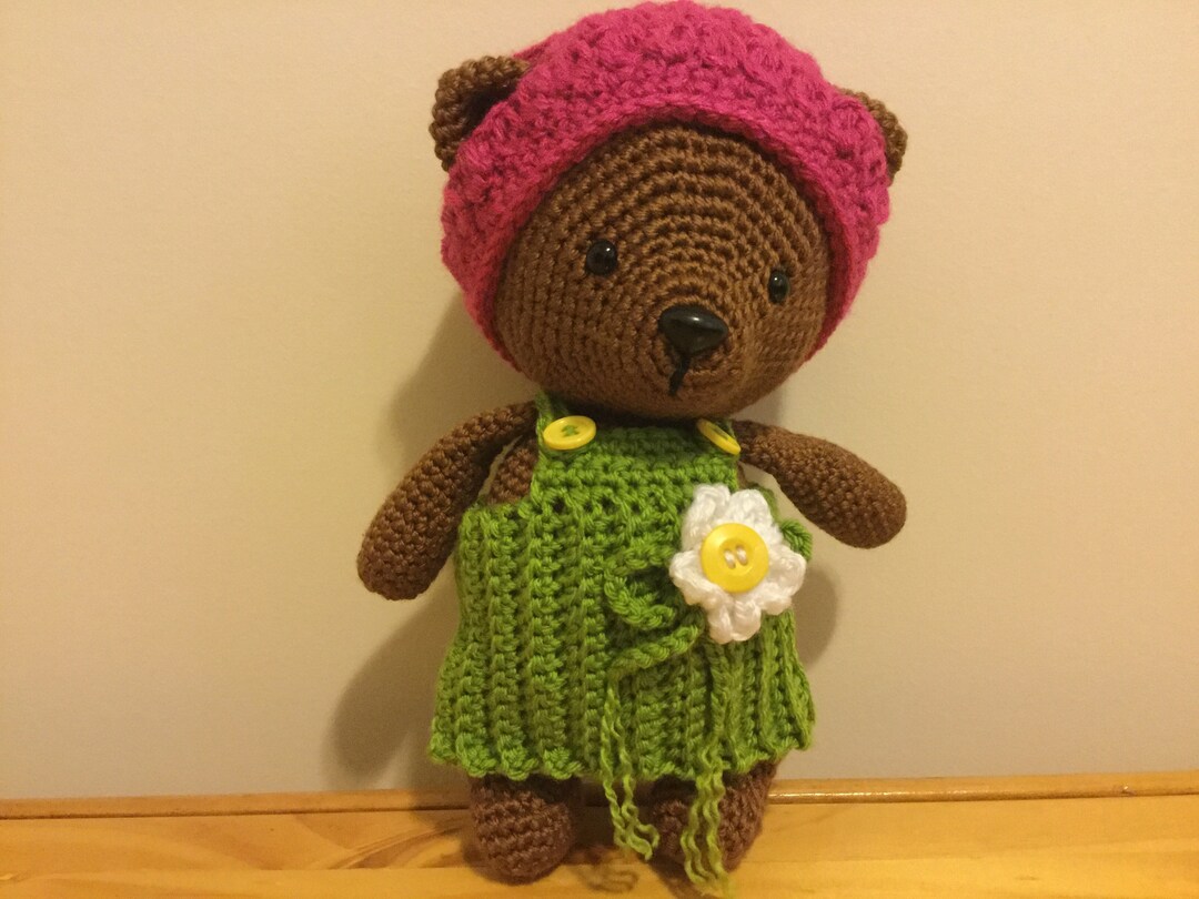 Raspberry Bear Amigurumi Bear Crochet Bear Crochet Animals - Etsy
