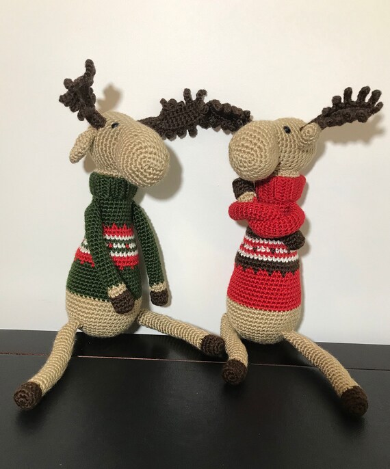Richard the Moose Amigurumi Moose Crochet Moose Crochet | Etsy
