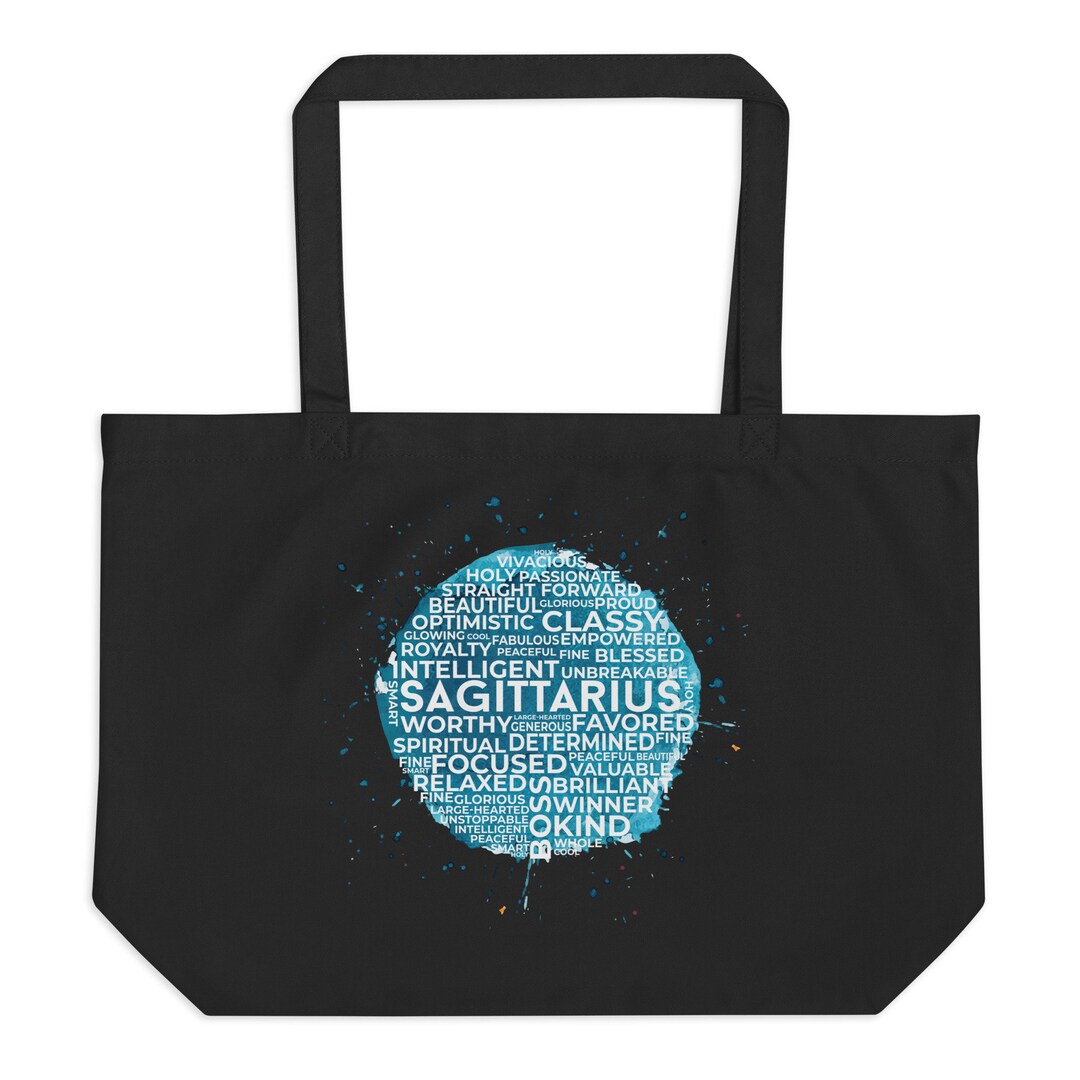 SAGITTARIUS PAINTED TOTE Bag/zodiac Sign Tote Bag/astrology Sign Tote ...