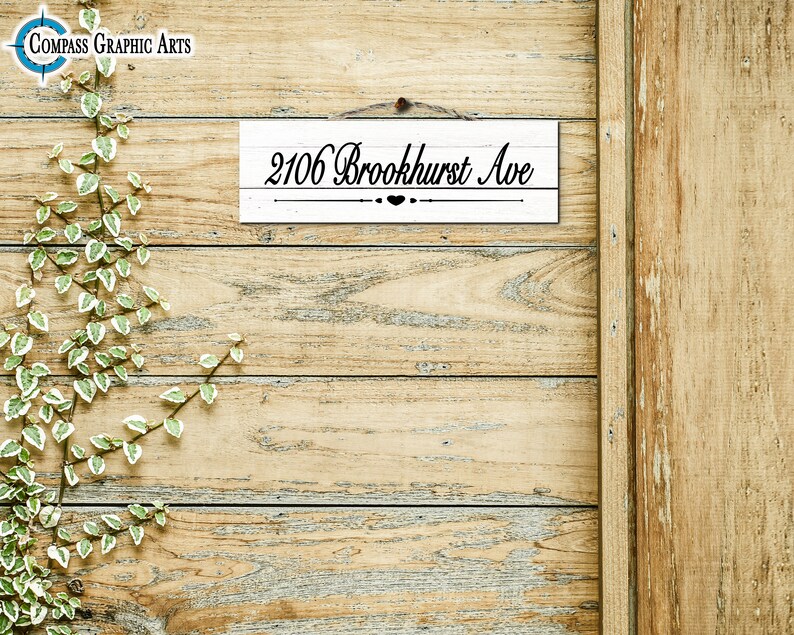 Street Address Sign Custom Address Sign Hanging Wall Sign - Etsy