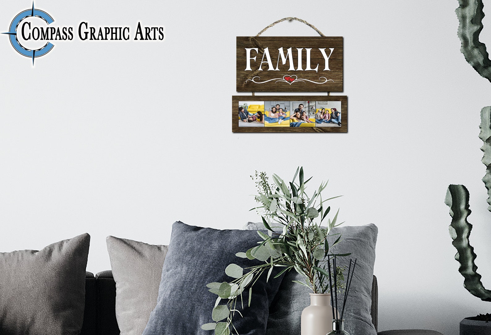 Custom Printed Photo Frame Hanging Wood Plaque Wall Sign This is Us ...