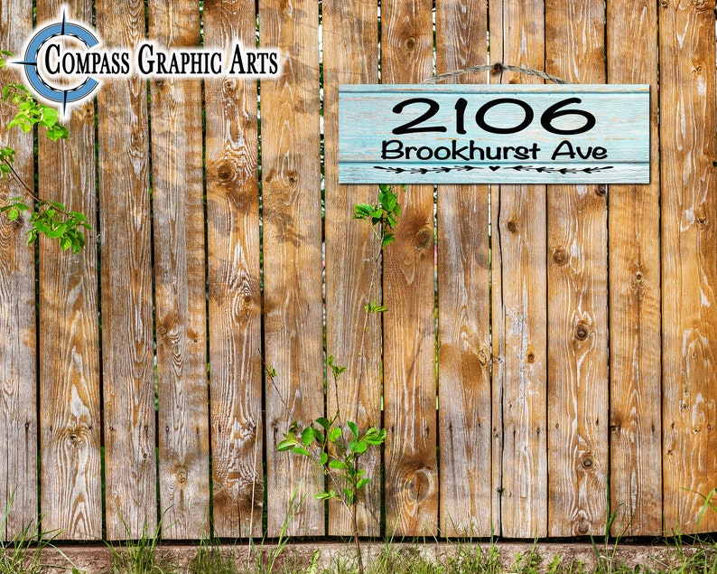 Street Address Sign Custom Address Sign Hanging Wall Sign - Etsy