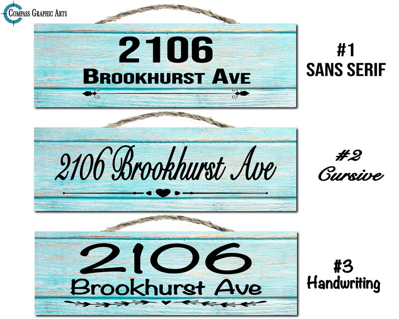 Street Address Sign Custom Address Sign Hanging Wall Sign - Etsy