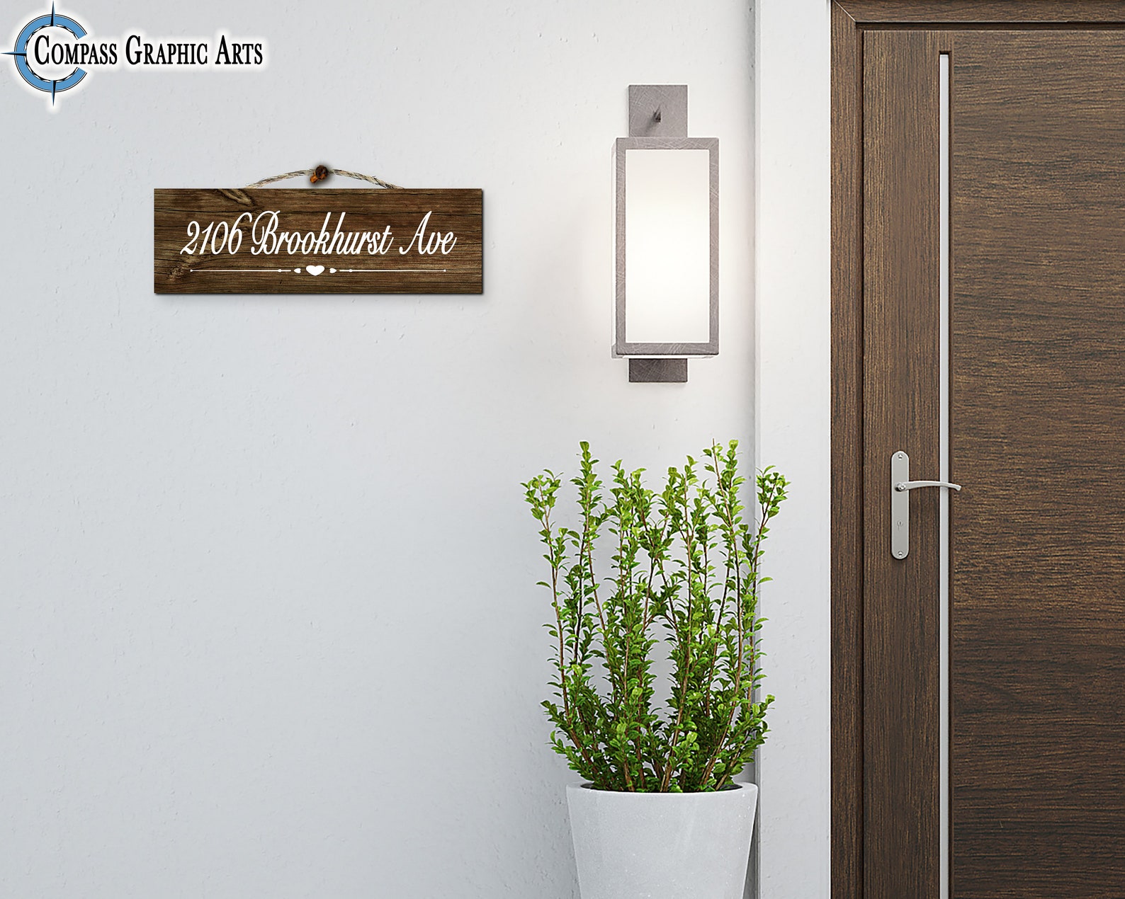 Street Address Sign Custom Address Sign Hanging Wall Sign - Etsy