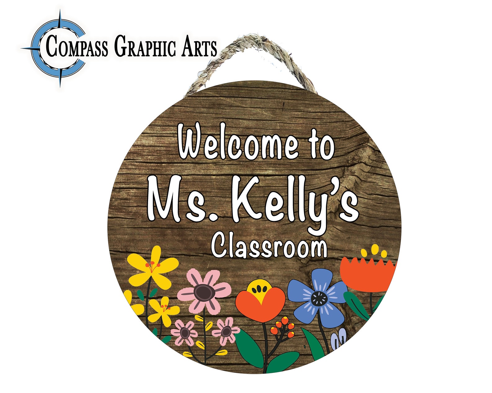 Custom Teacher Sign Personalized Name Classroom Wall - Etsy