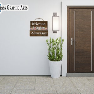 Welcome Sign Personalized Last Name Custom Family Name - Etsy