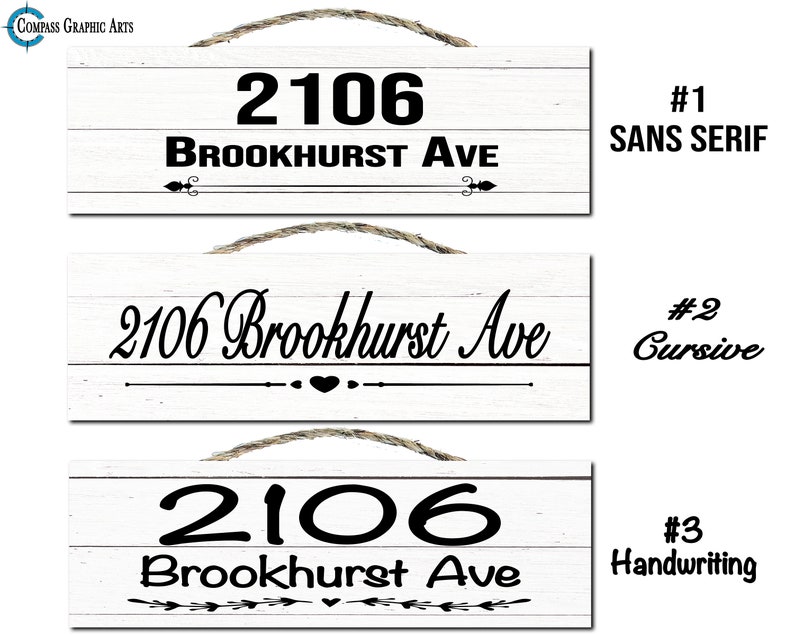 Street Address Sign Custom Address Sign Hanging Wall Sign - Etsy
