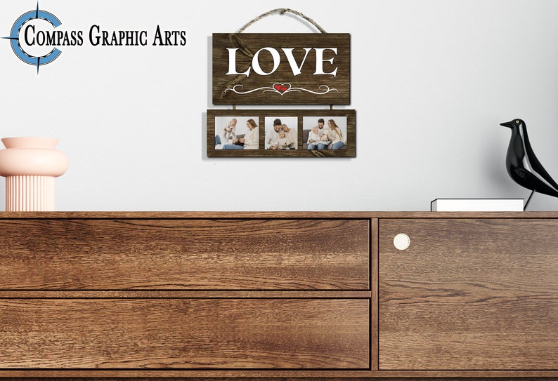 Custom Printed Photo Frame Hanging Wood Plaque Wall Sign This | Etsy