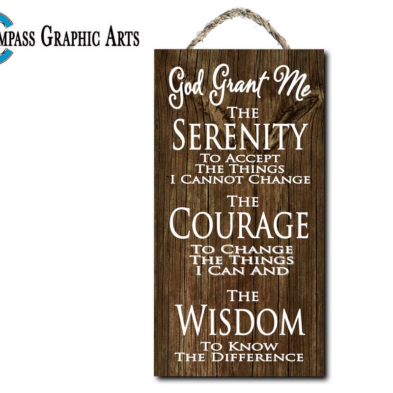 Serenity Sign - Etsy