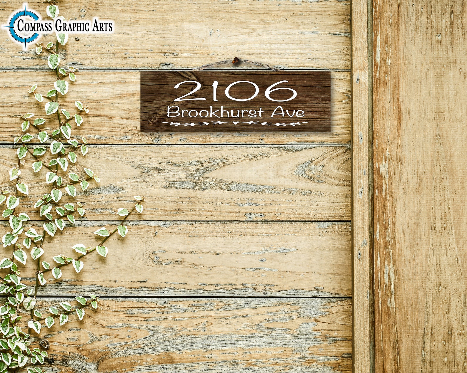 Street Address Sign Custom Address Sign Hanging Wall Sign - Etsy