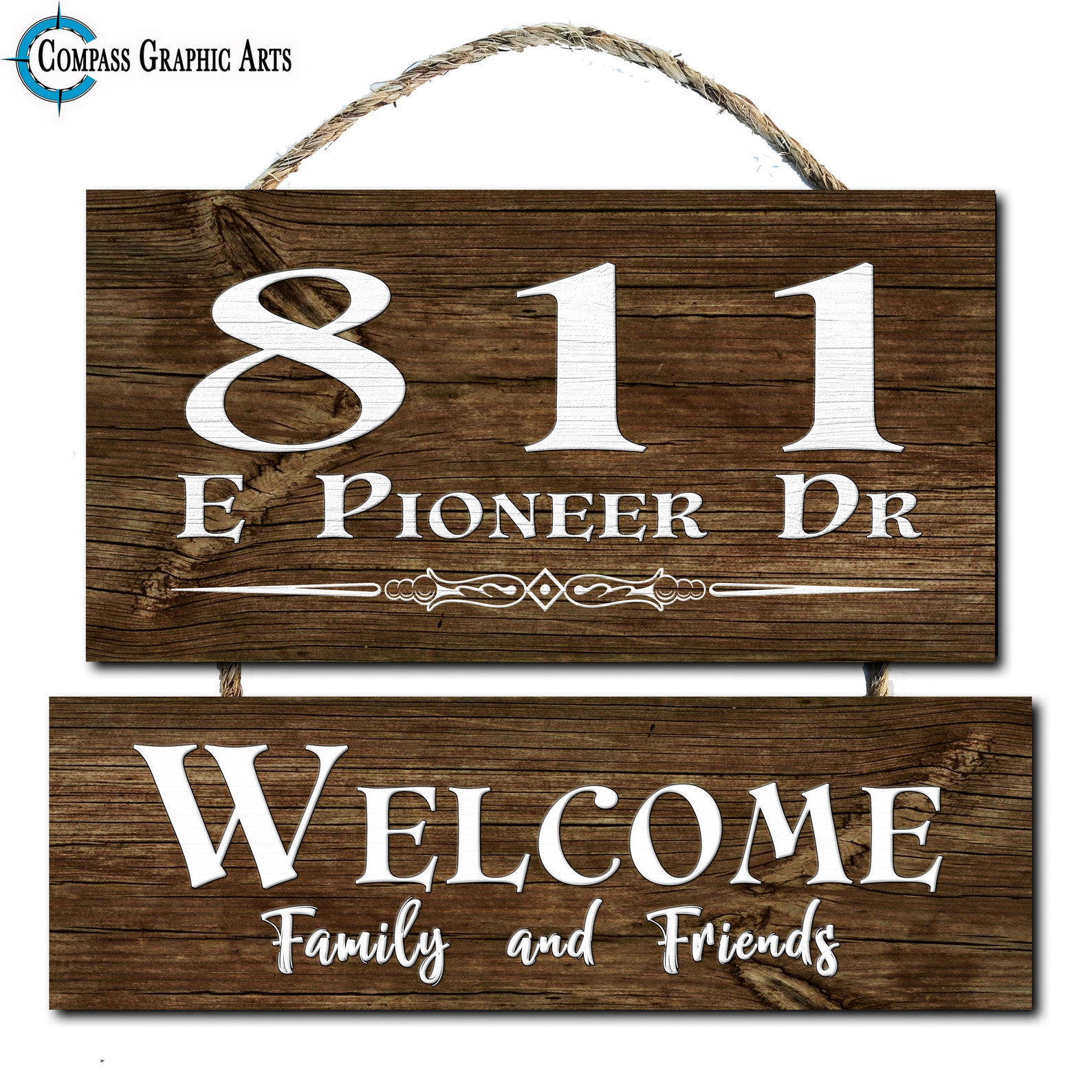Welcome Family Friends Custom Street House Address Numbers - Etsy