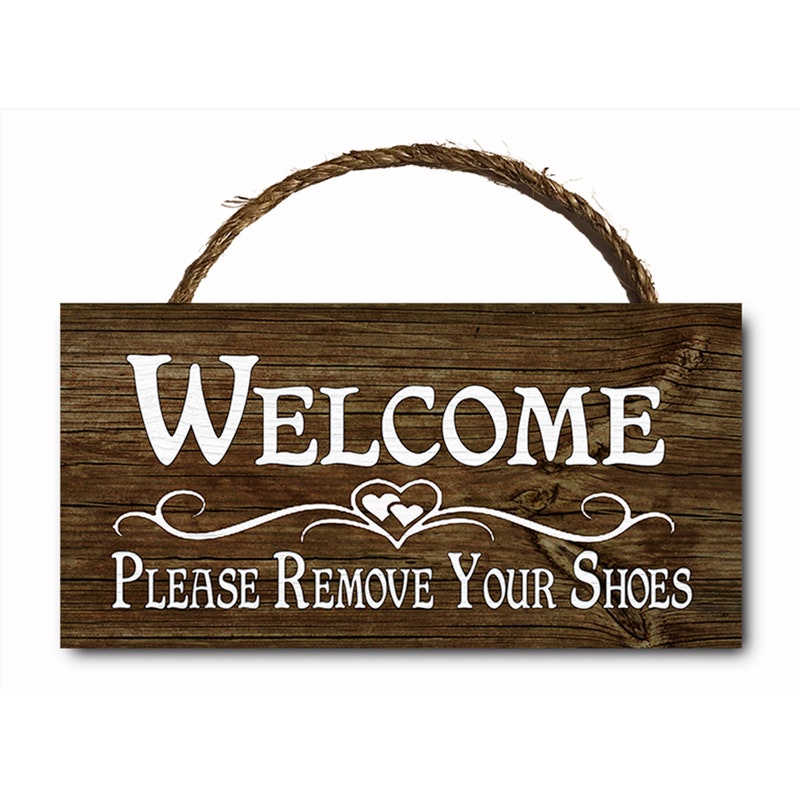 Remove Shoes Sign - Etsy