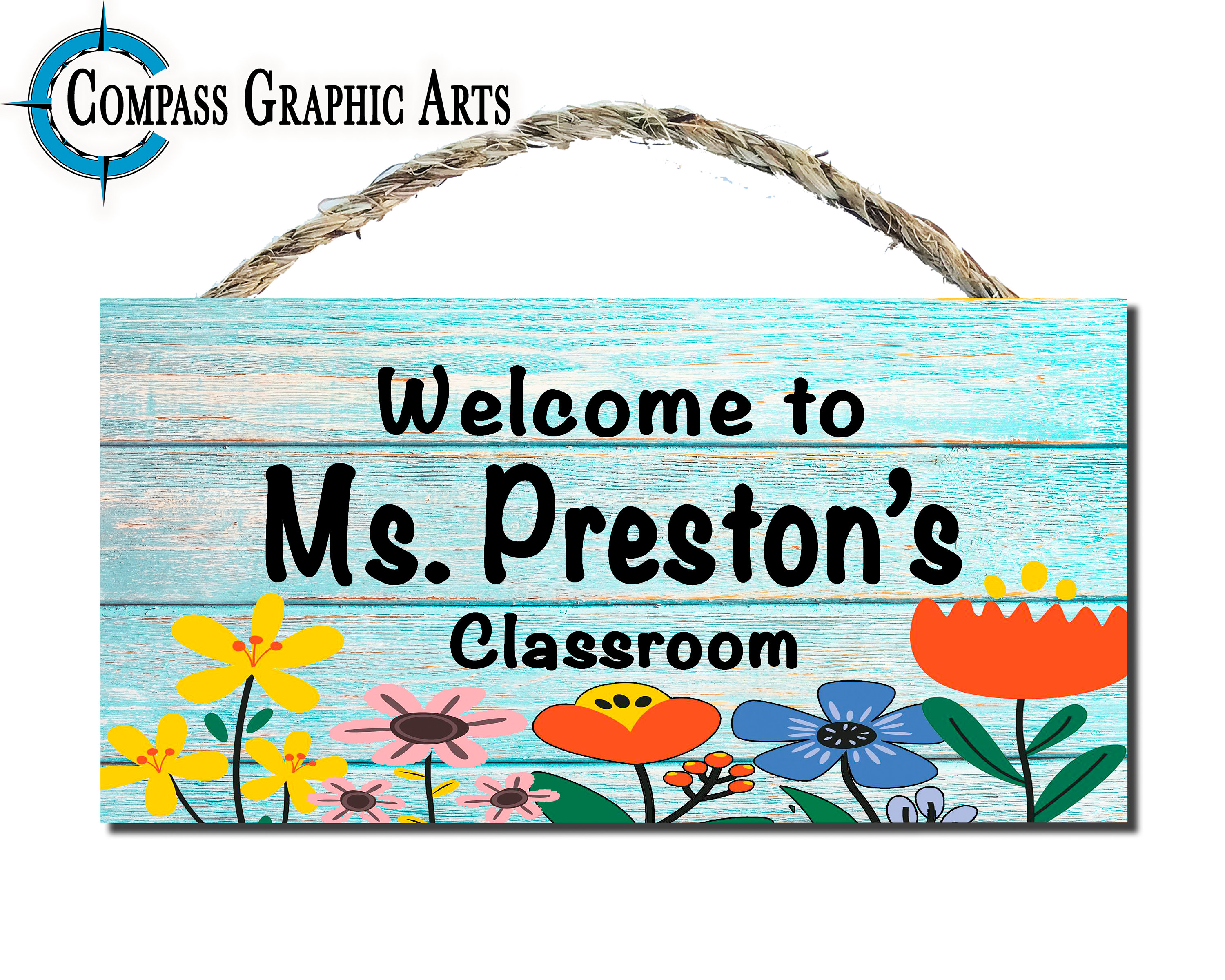Custom Teacher Sign Personalized Name Classroom Wall - Etsy