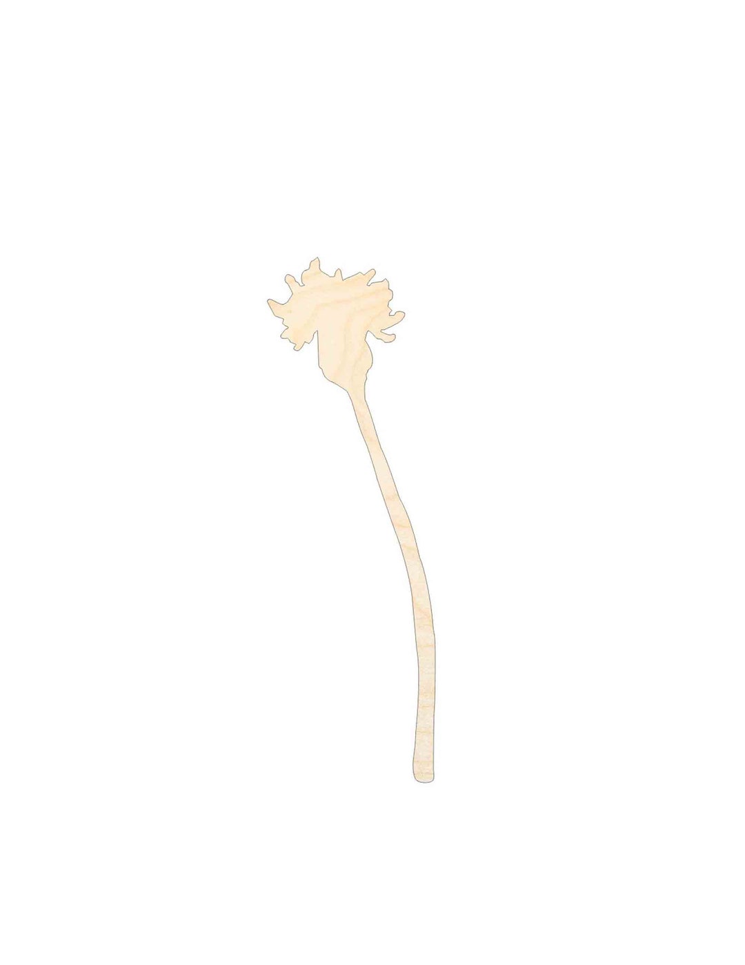Unpainted Wooden Flowers-wildflower 8 - Etsy
