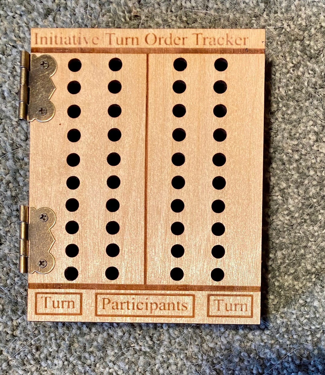 Tabletop Gaming: Initiative/turn Order Tracker Box-book Engrave Version ...