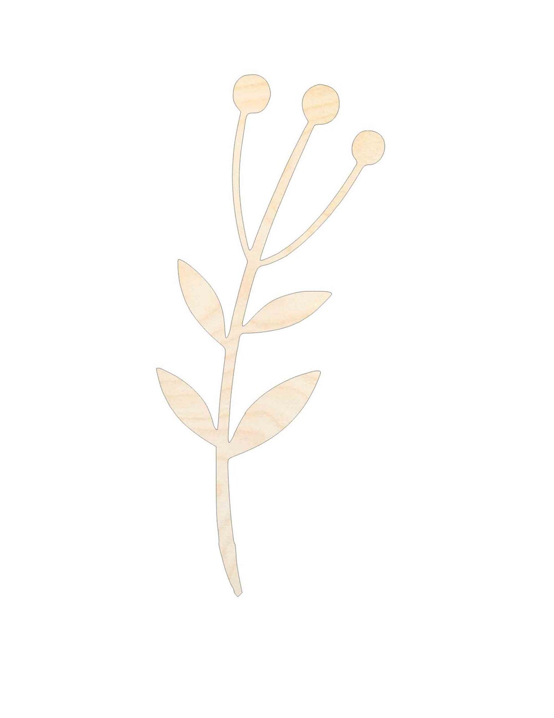 Unpainted Wooden Flowers-wildflower 5 - Etsy