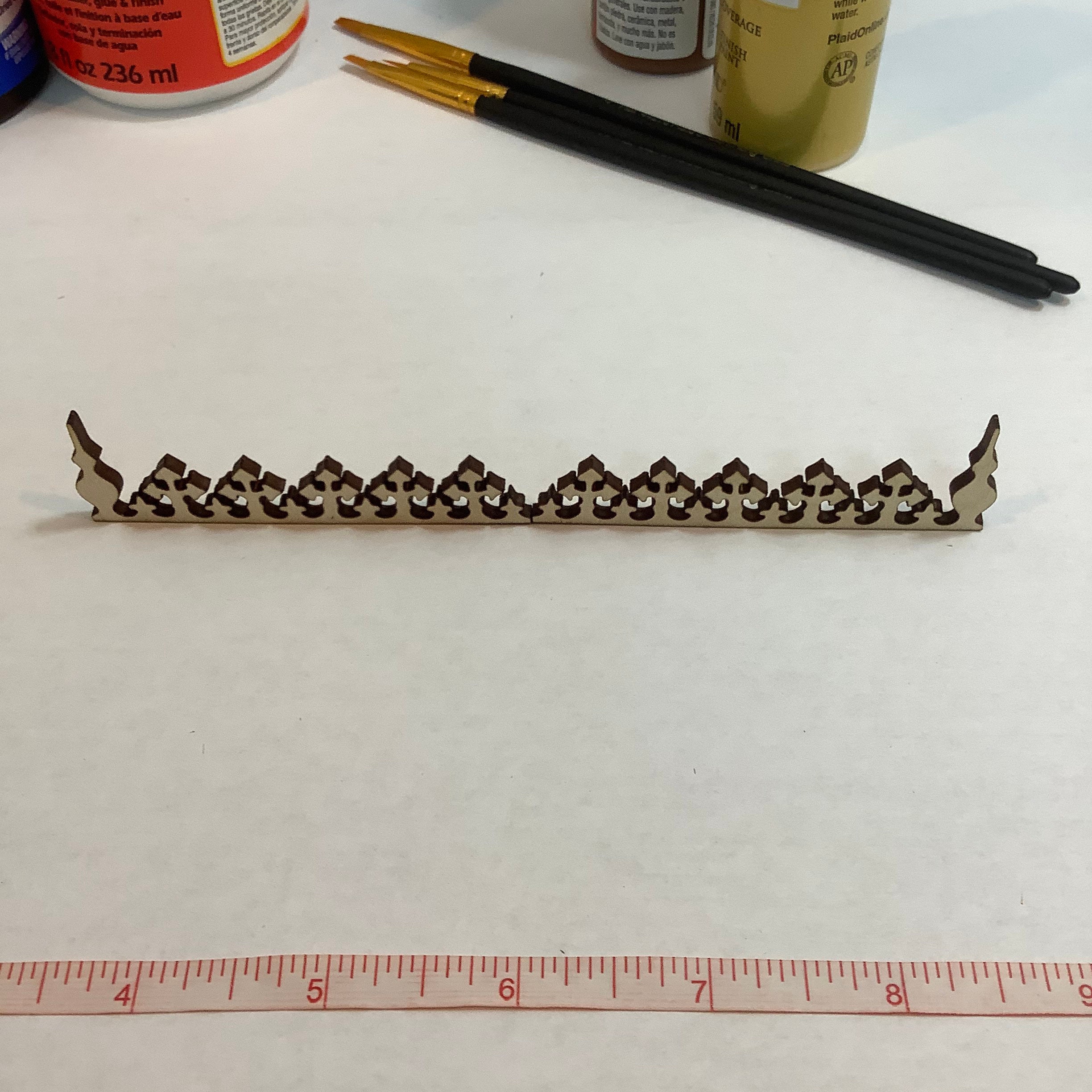 Mini Laser Cut Unfinished Wood Traditional Iron Style Panel - Etsy