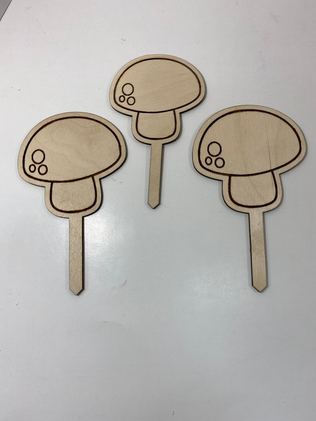 Laser Cut Unfinished Plant/flower/garden Stakes-mushrooms - Etsy