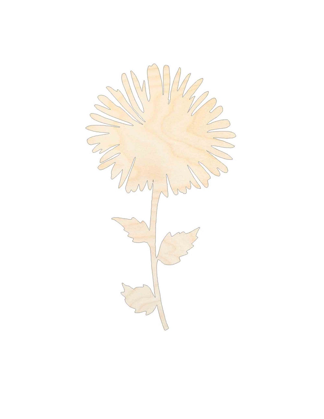 Unpainted Wooden Flowers-wildflower 10 - Etsy
