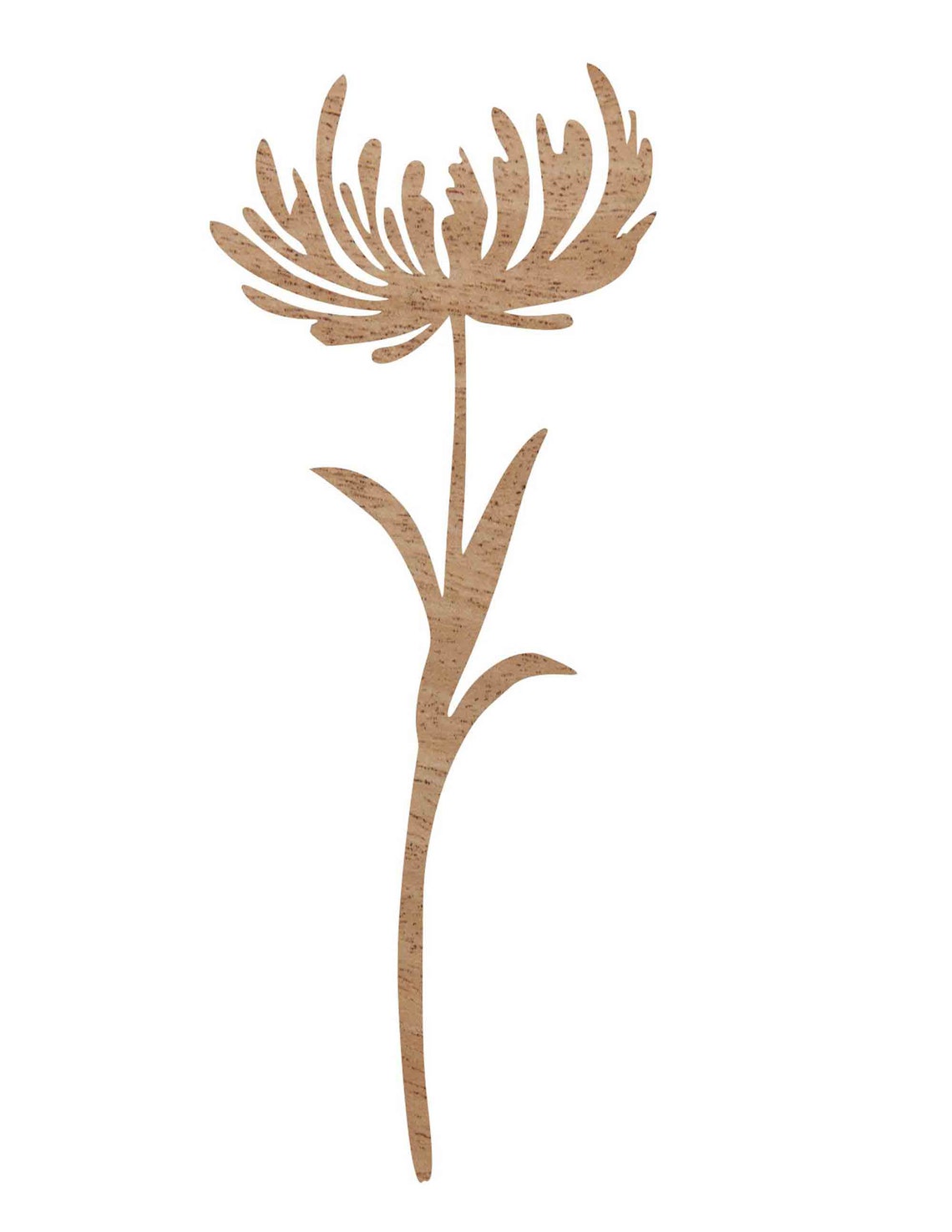 Unpainted Wooden Flowers-iris 1 - Etsy