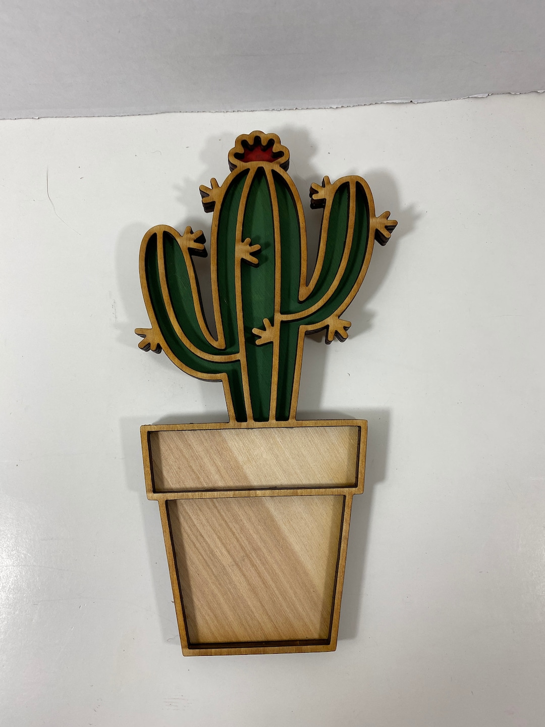 Laser Cut Wooden Potted Cactus Plants-various - Etsy