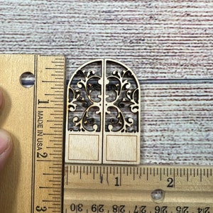 Miniature Tudor Door Panel– Dollhouse, Diorama, Tabletop Terrain, Scrap ...