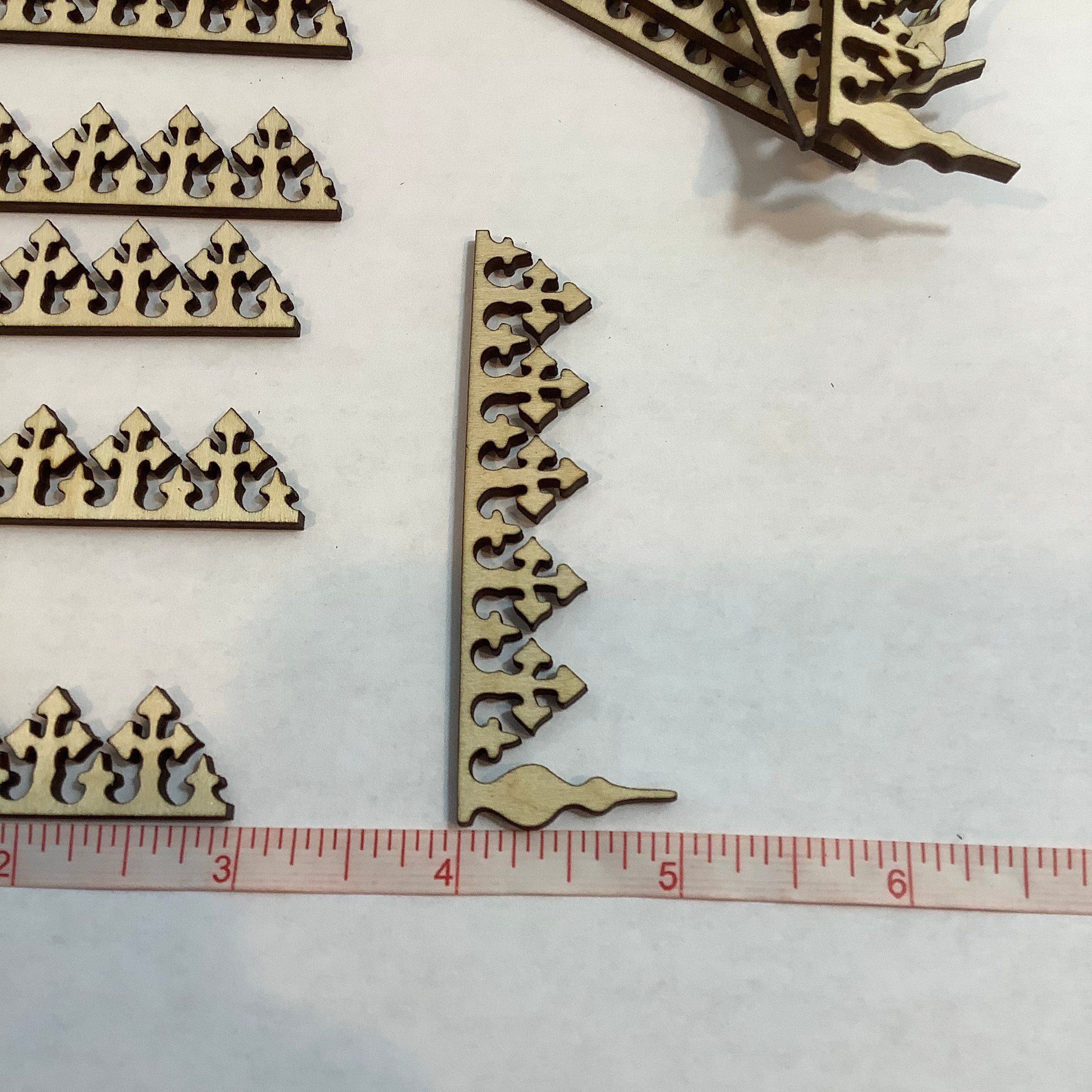 Mini Laser Cut Unfinished Wood Traditional Iron Style Panel - Etsy