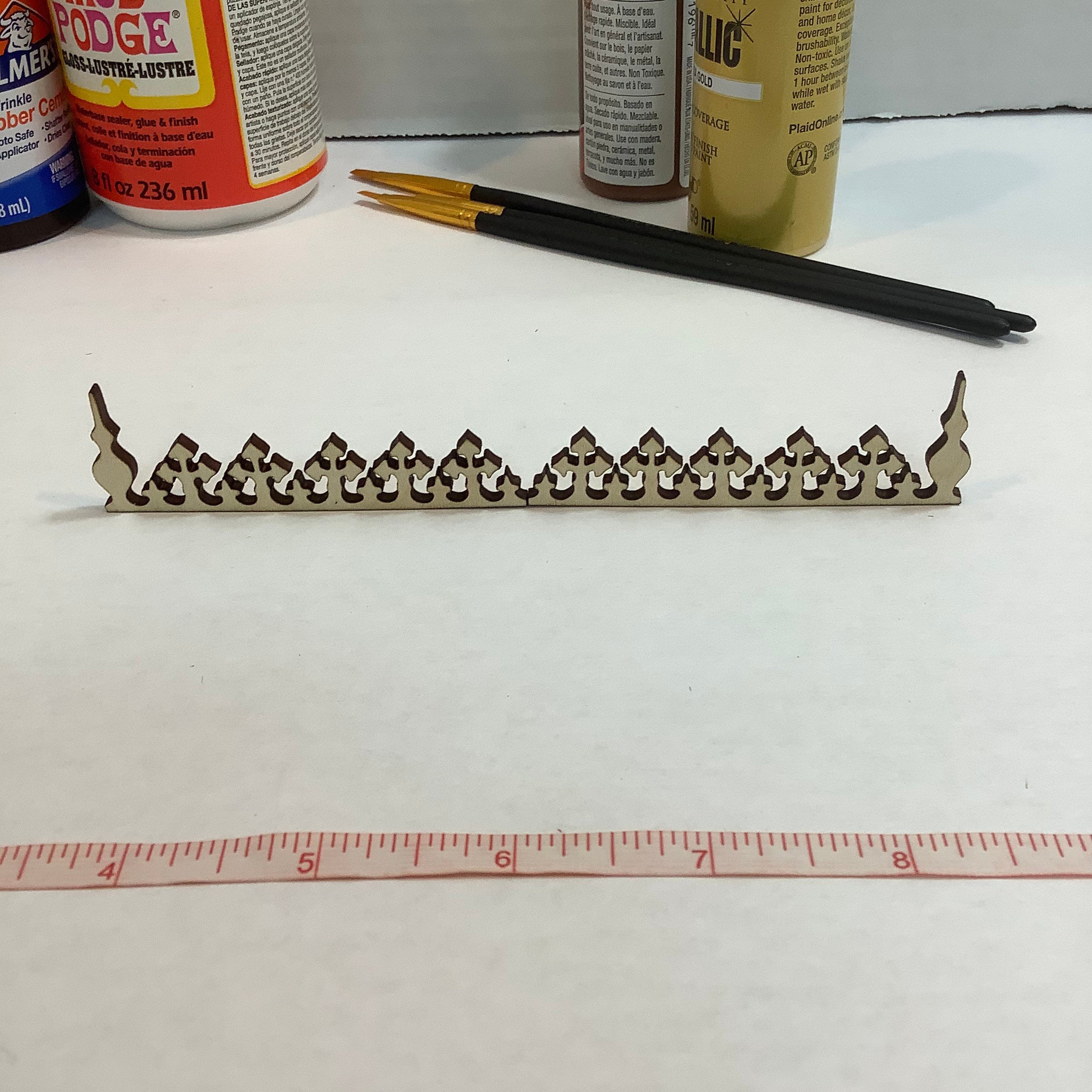 Mini Laser Cut Unfinished Wood Traditional Iron Style Panel - Etsy