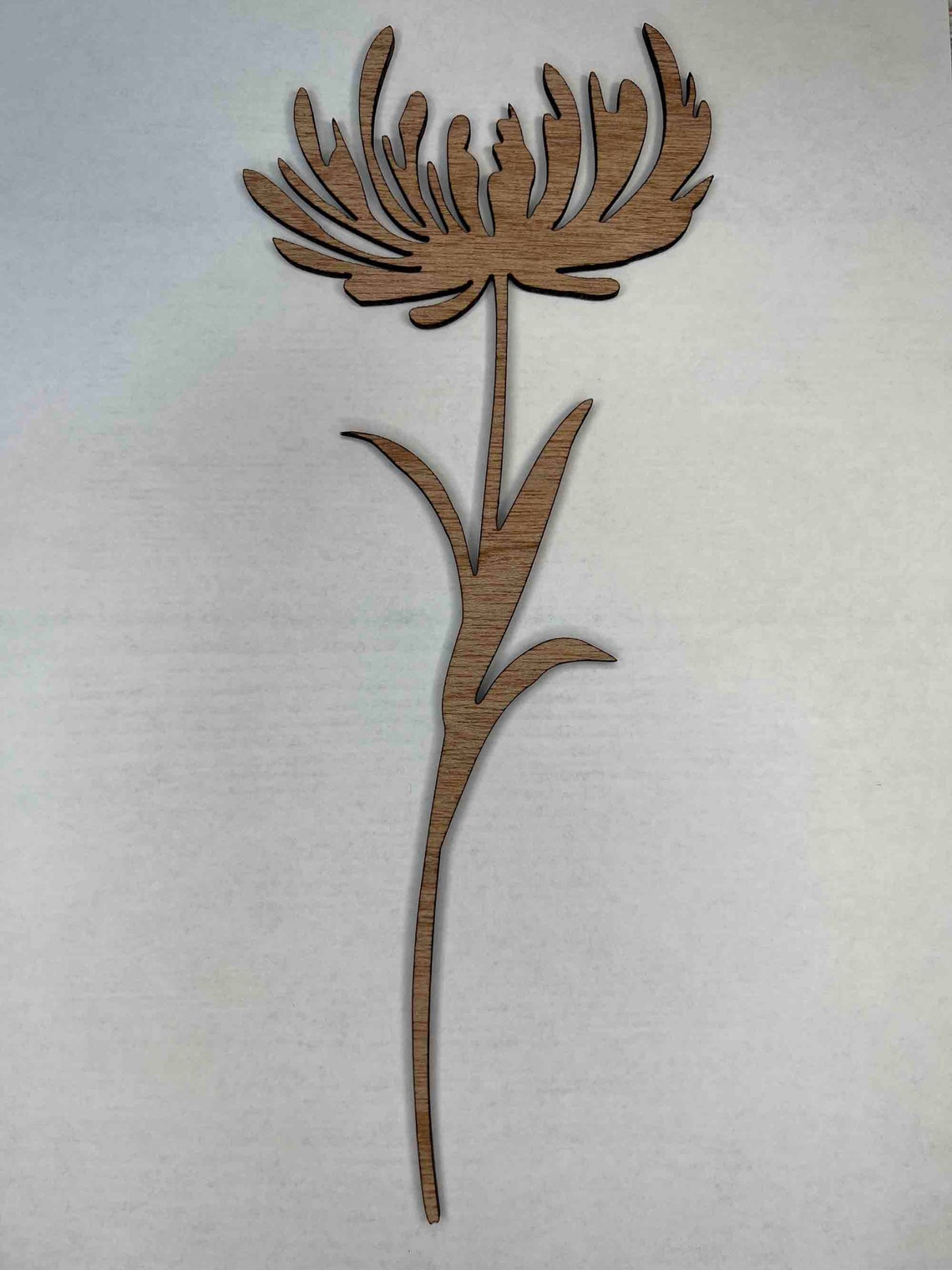 Unpainted Wooden Flowers-iris 1 - Etsy