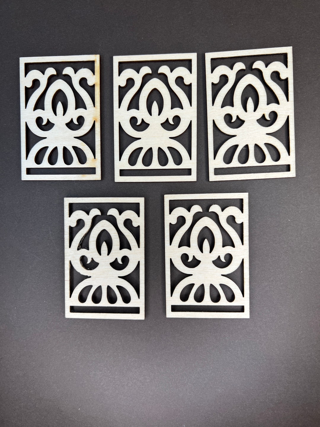 Miniature Window Insert/panel Rectangular Design F Deco Style for ...