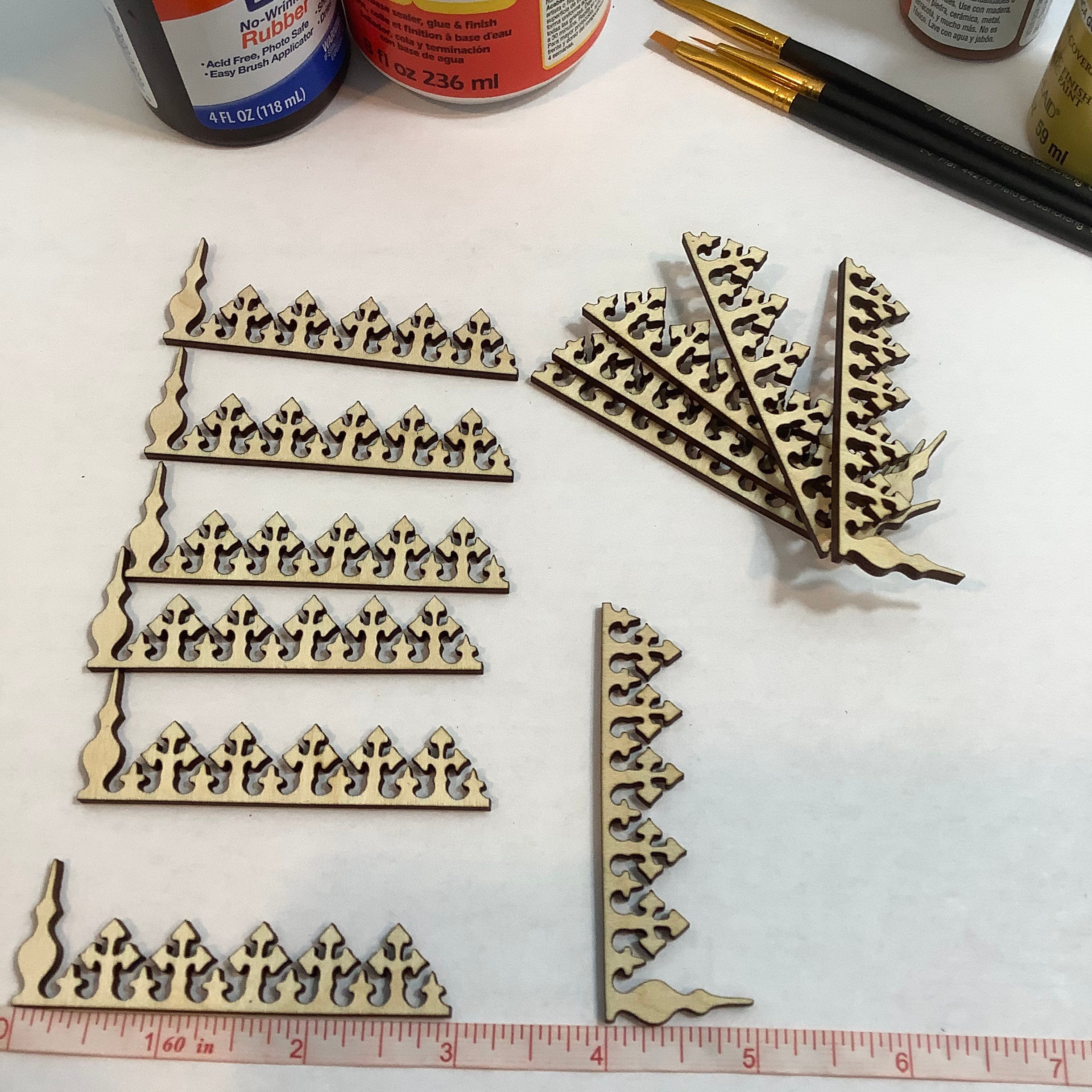 Mini Laser Cut Unfinished Wood Traditional Iron Style Panel - Etsy