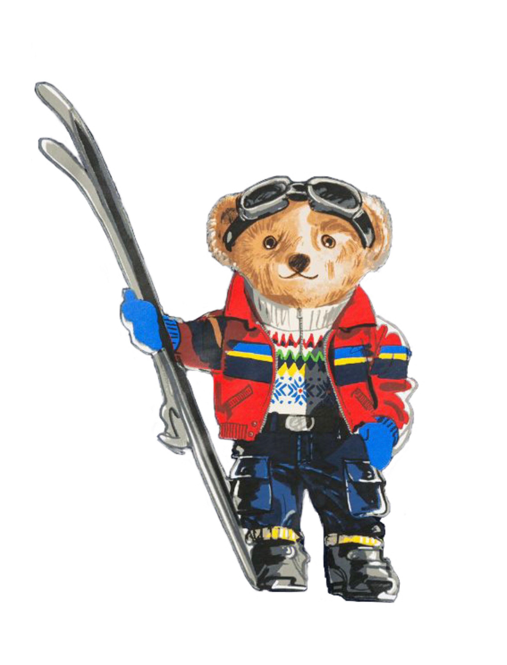 9X12 Polo Bear Print - Etsy