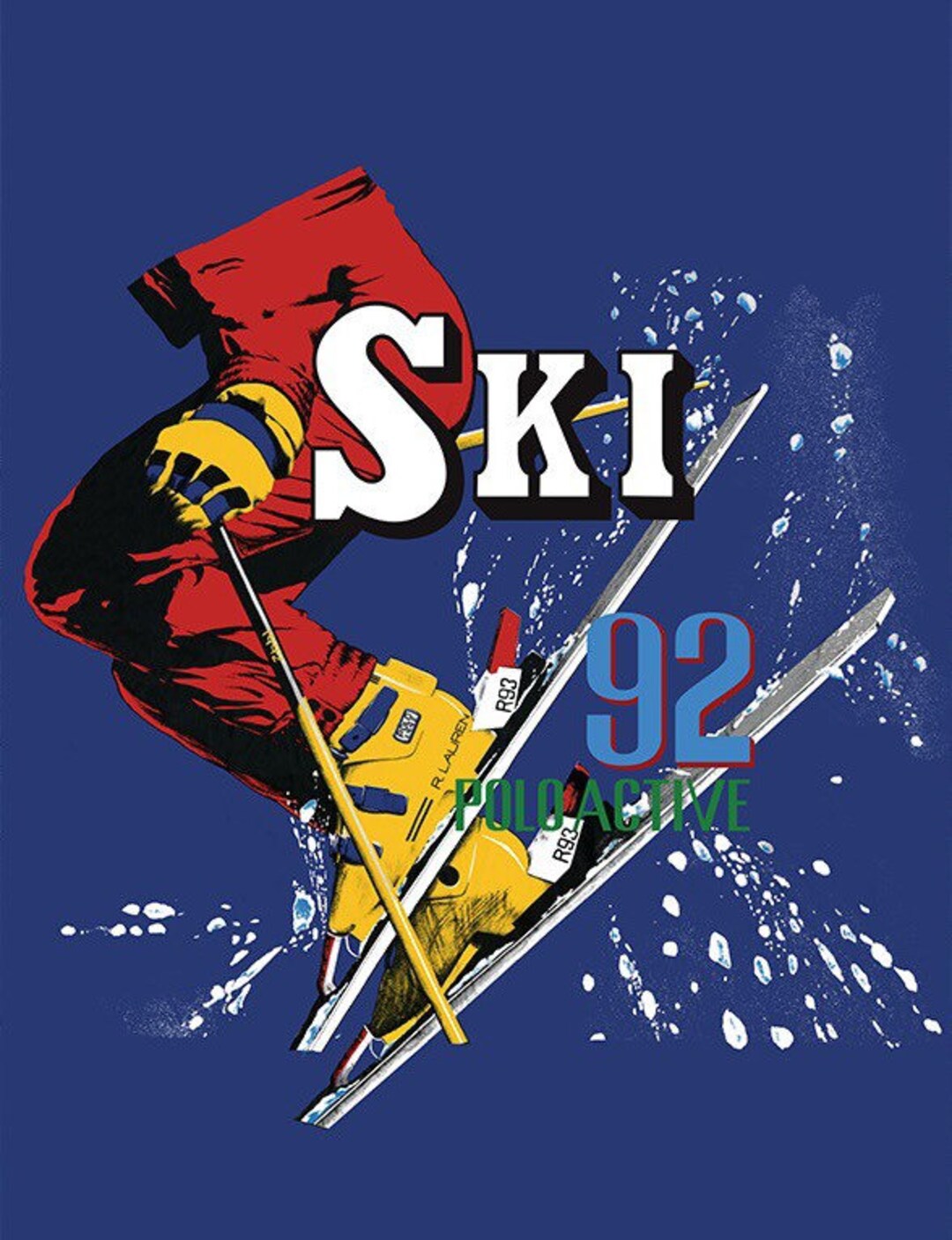 9x12 Polo Sport Ski Hi Tech RLX RL USA Lauren - Etsy