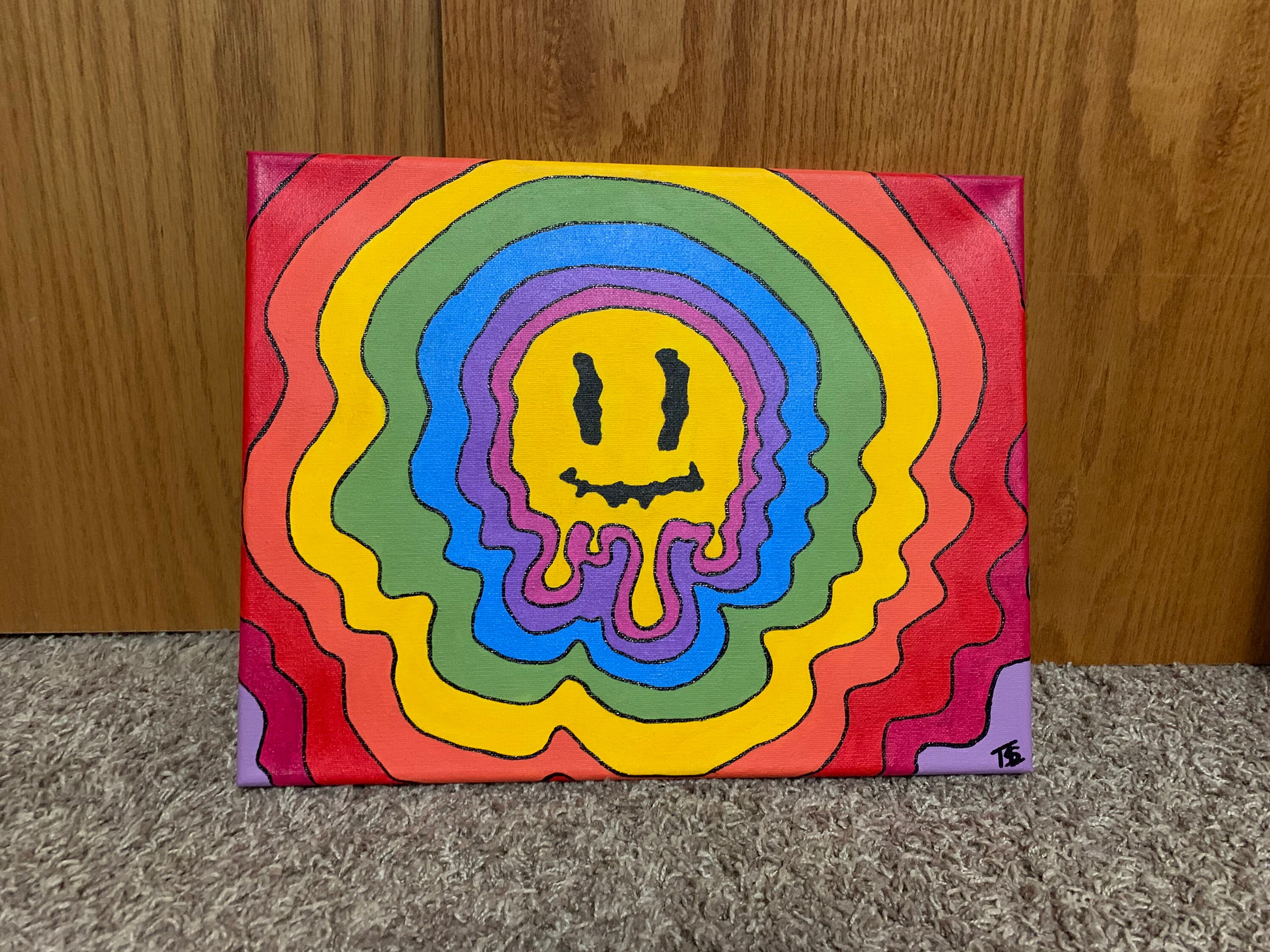 Trippy Smile Painting - Etsy