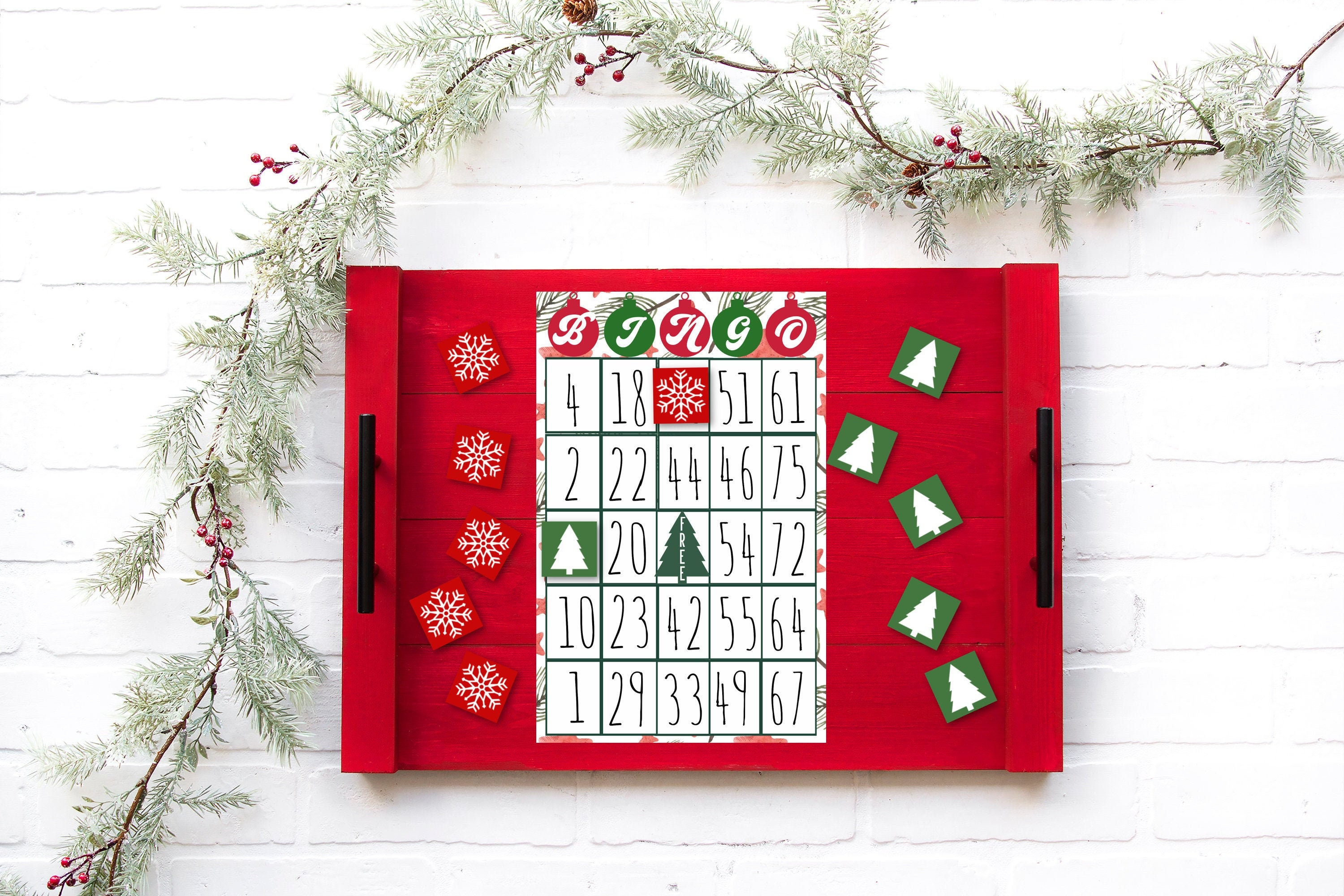 CHRISTMAS BINGO Set Printable Bingo Set Christmas Games - Etsy