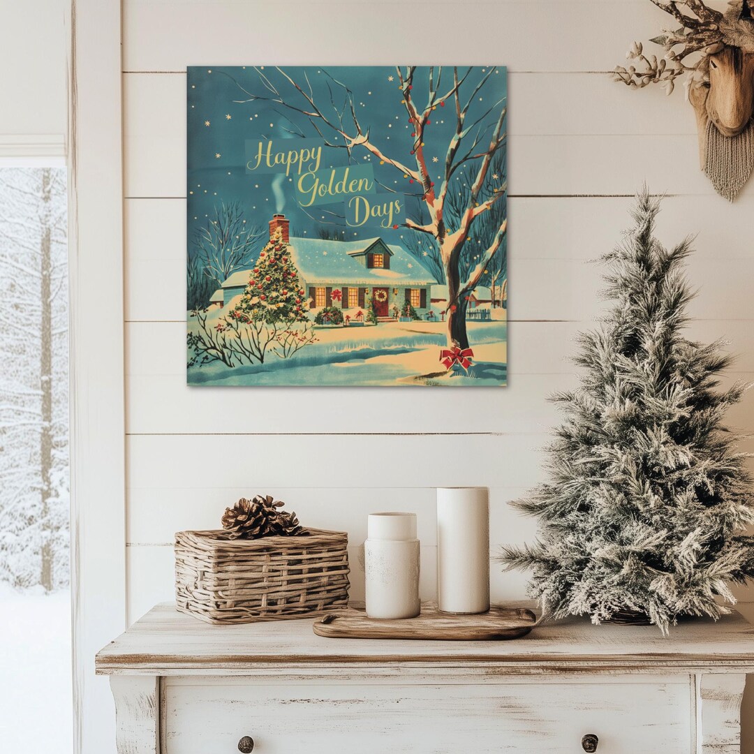 Happy Golden Days Retro Style Holiday Wall Decor Sign Old Fashioned ...