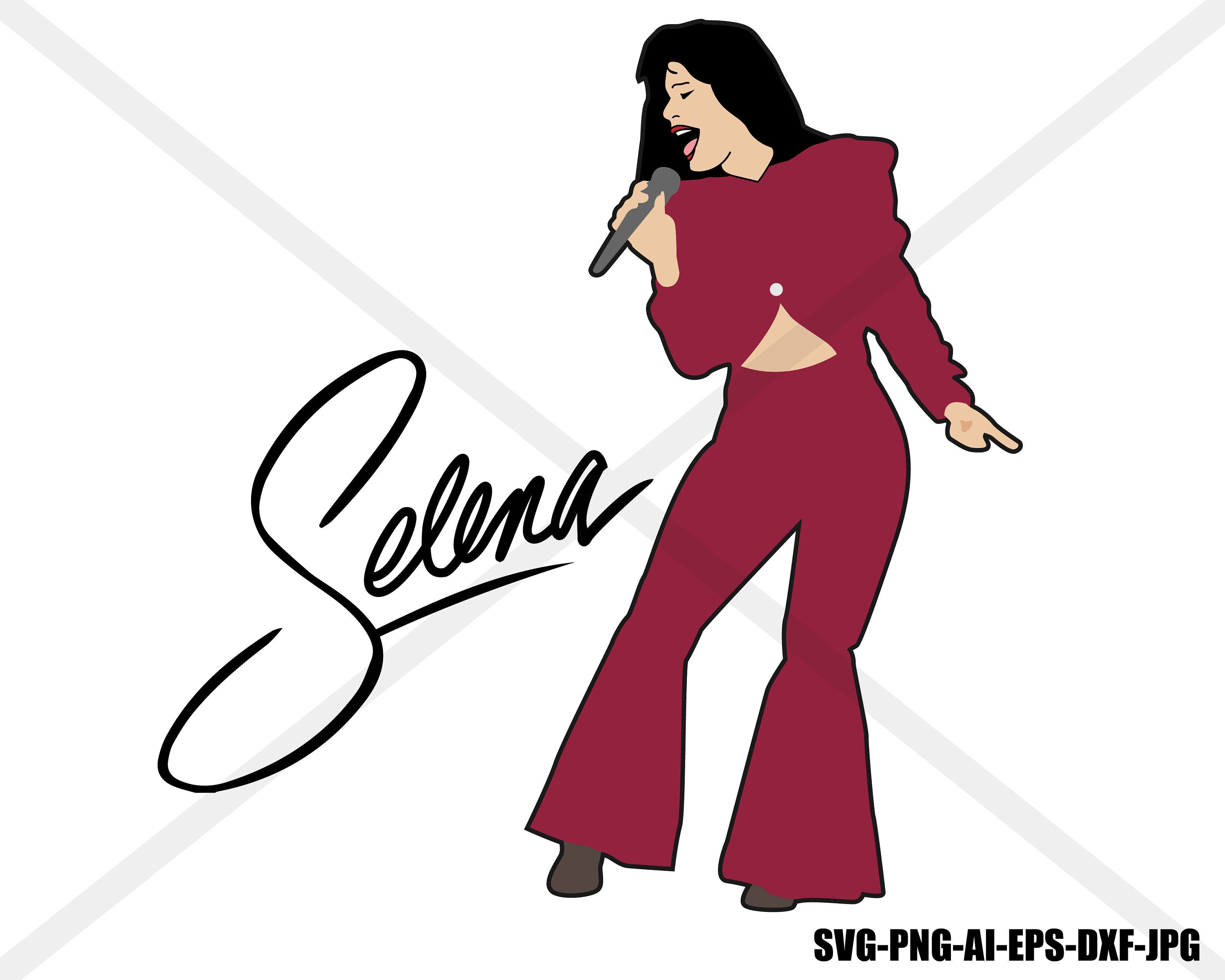 Selena Quintanilla. silueta DESCARGA INSTANTÁNEA | Etsy España