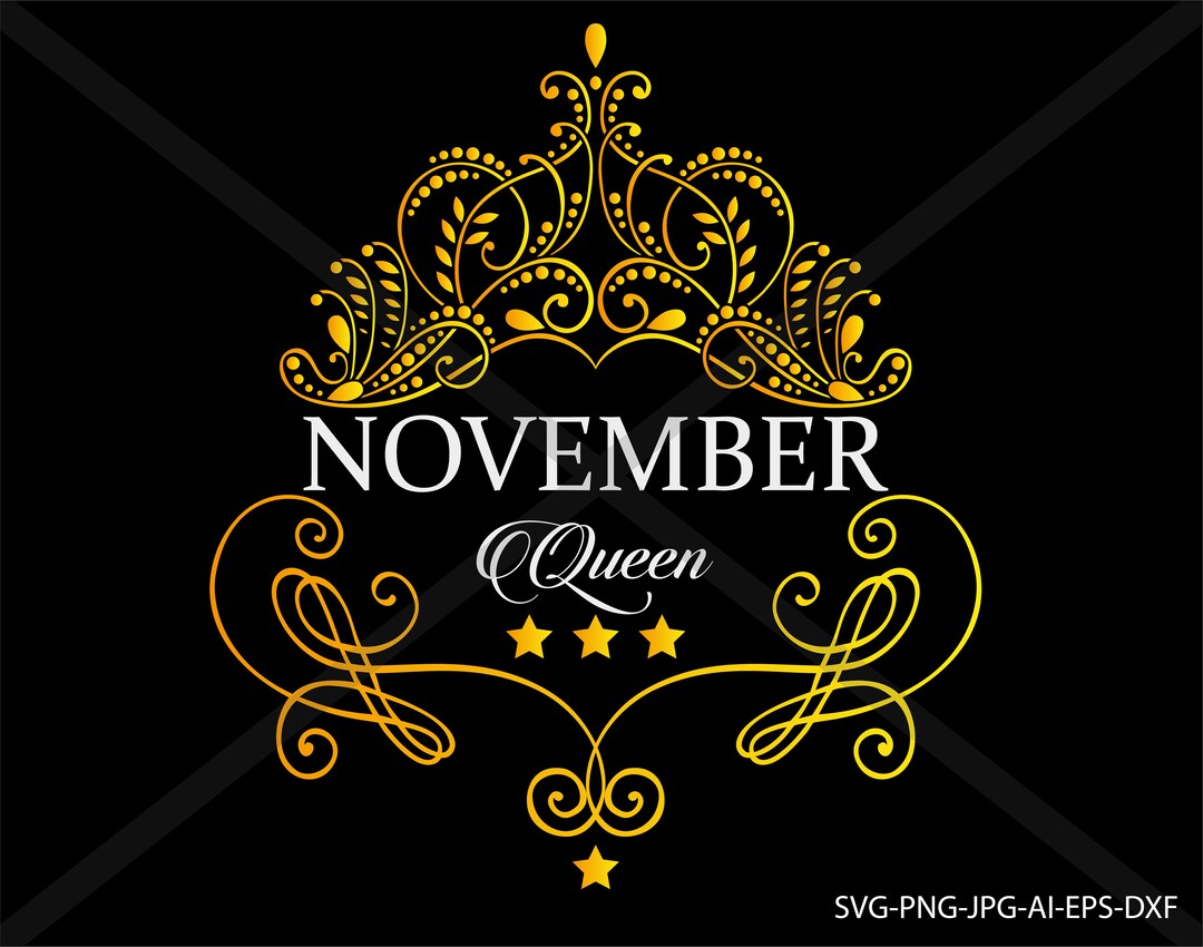November Queen Zodiac Svg. Silhouette INSTANT DOWNLOAD - Etsy