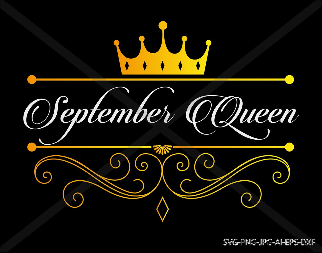 September Queen Svg. Silhouette INSTANT DOWNLOAD - Etsy