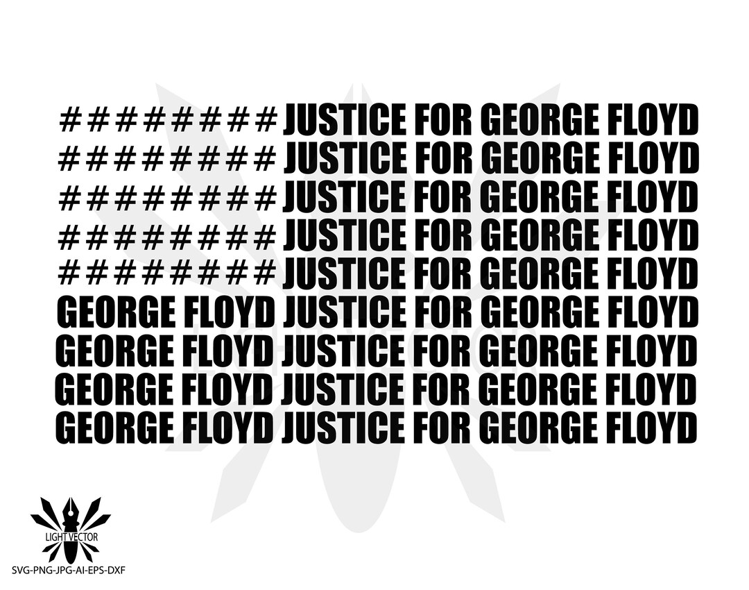 George Floyd SVG Silhouette INSTANT DOWNLOAD - Etsy