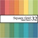 32 Square Grid Lines Patterned Digital Scrapbook Papers for Personal ...