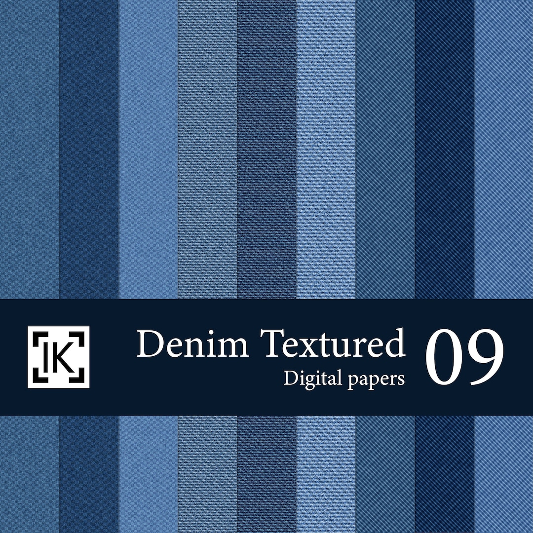 9 Blue Denim Style Digital Papers for Personal Commercial Use - Etsy